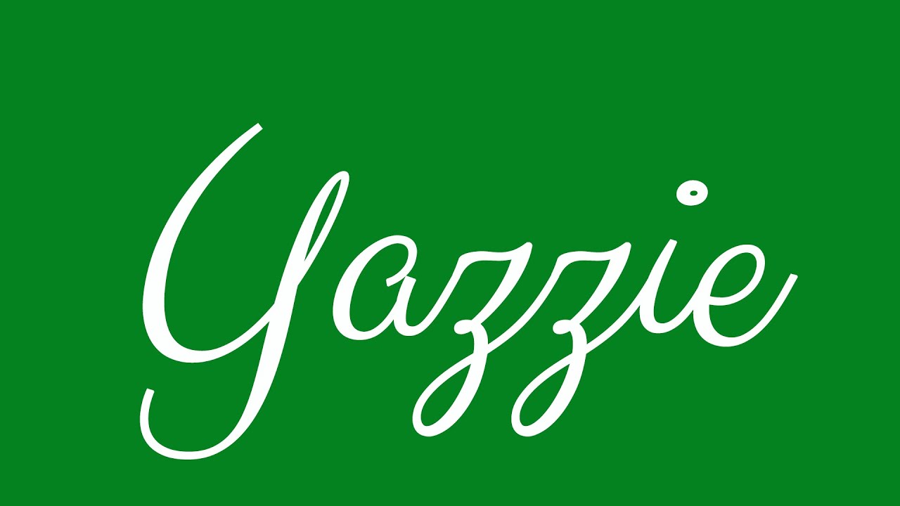 Learn how to Sign the Name Yazzie Stylishly in Cursive Writing - YouTube