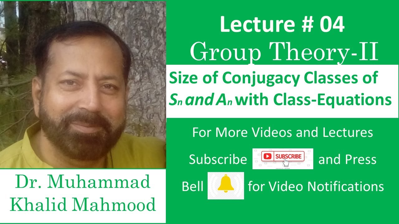 Size of Conjugacy Classes of Sn and An with Class-Equations (Group ...