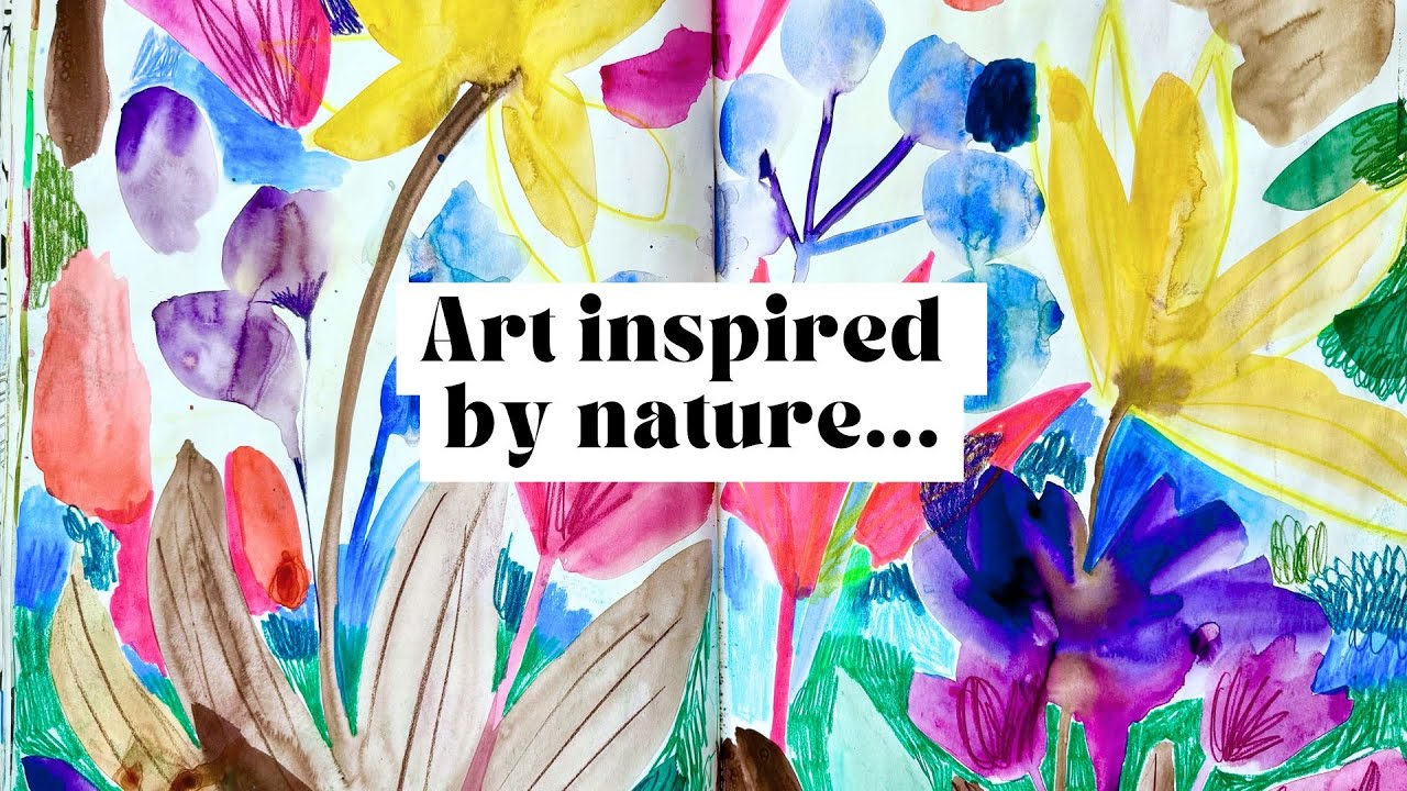 Nature inspired sketchbook, art books and new nature inspired abstract ...