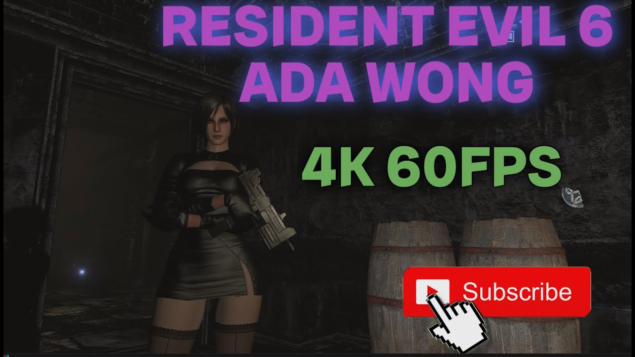 RESIDENT EVIL 6 Ada Wong Mod Super Sexy Black Gameplay - YouTube