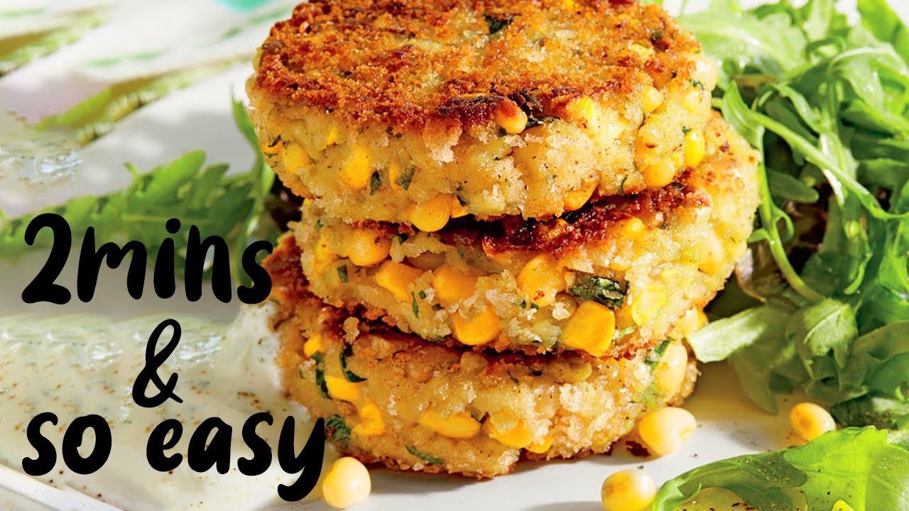 Corn Patties / Corn Cutlet Easy 2 min Recepie for Lockdown 'NO FANCY ...
