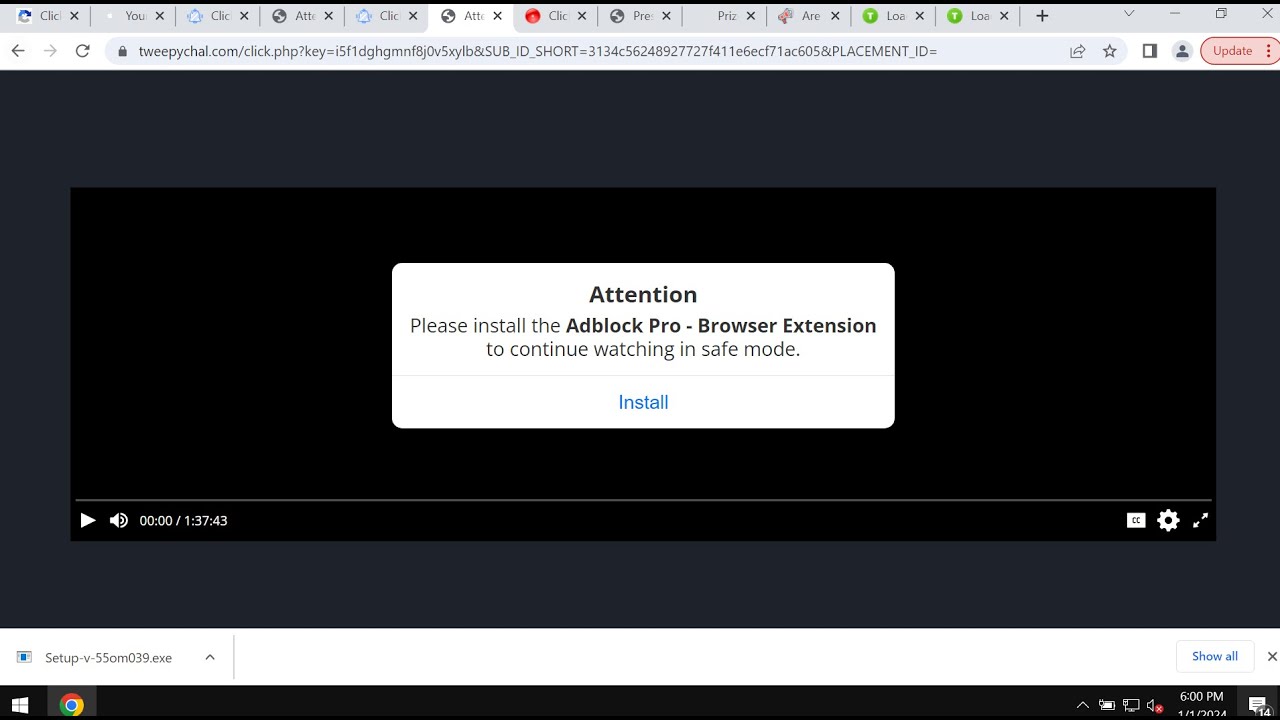 Tweepychal.com malicious pop-up removal. - YouTube