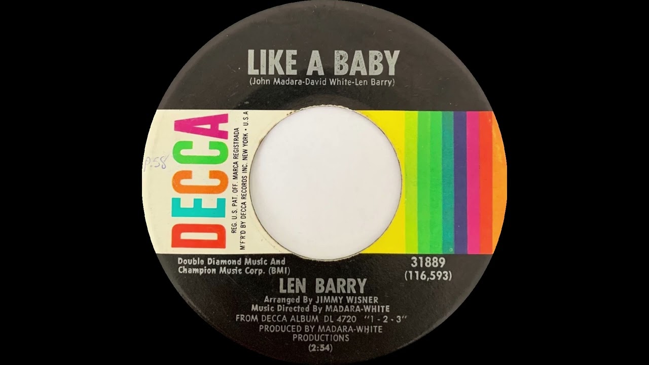 1965: Len Barry - Like A Baby - mono 45 - YouTube