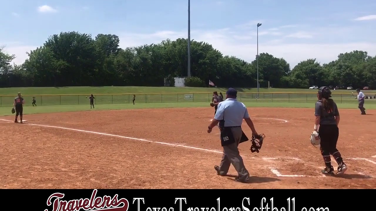 Kaydee Bennett Doubles To Left And Steels Three - YouTube