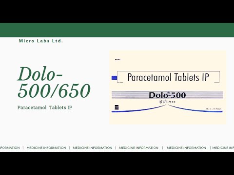 Full information of Dolo-500/650 medicine. - YouTube