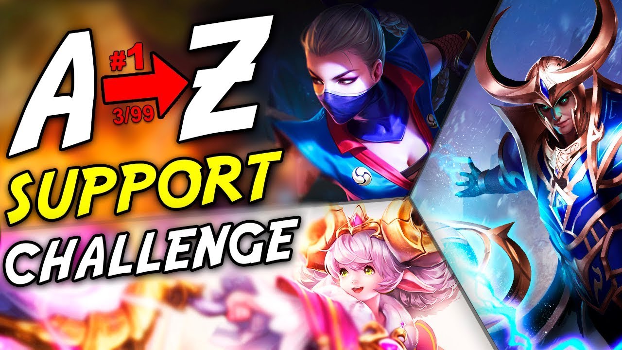 A-Z SUPPORT CHALLENGE!! #1 AIRI, ALEISTER y ALICE - Arena of Valor ...