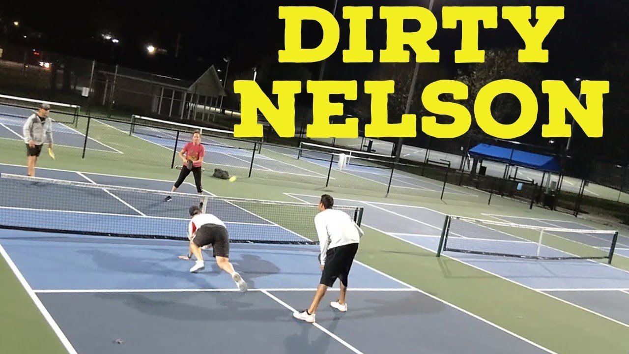 DIRTY NELSON EXECUTED! Late Night Pickleball Game Men vs Mixed Doubles ...