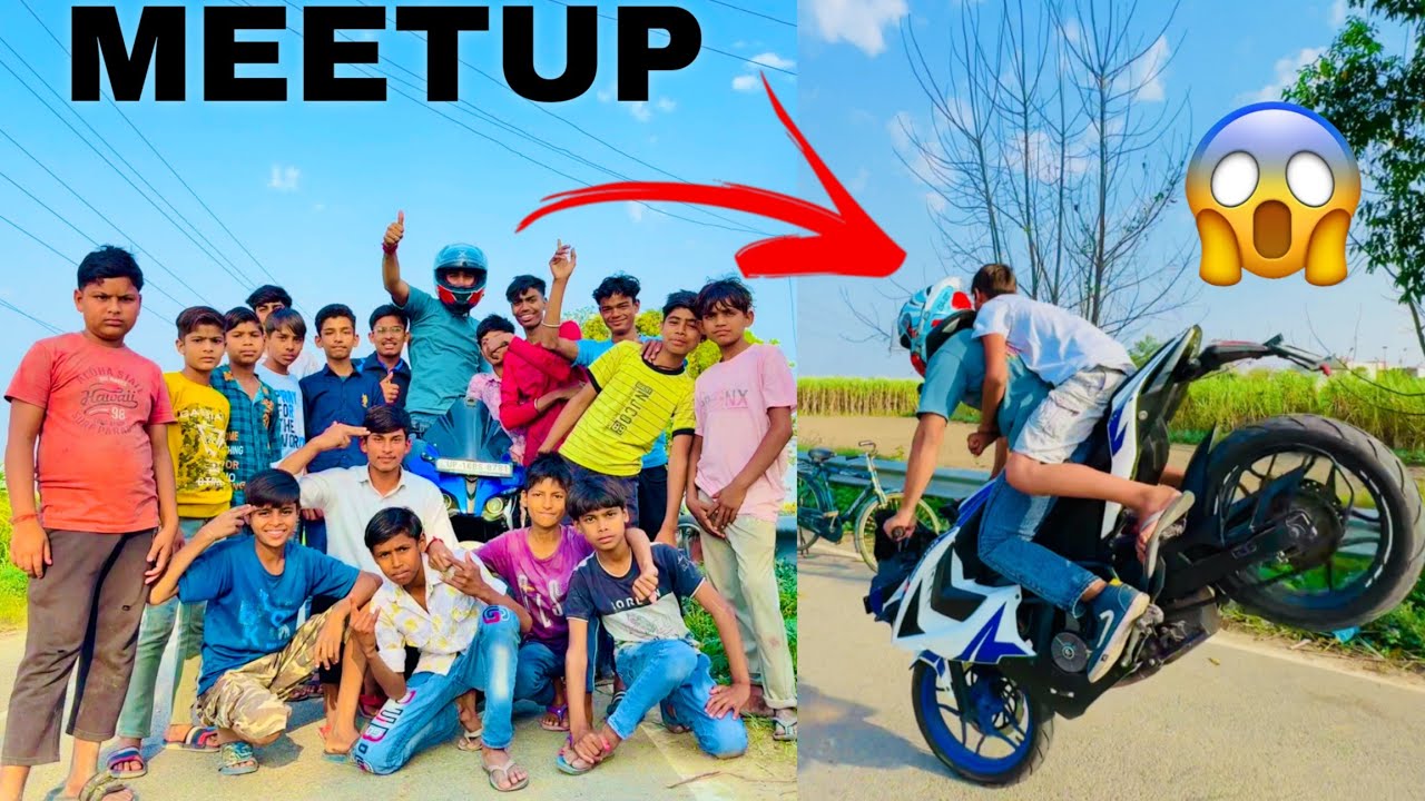 MEETUP - Gone Wrong 😱 | Stoppie crash hote hote Bach gaya😰 - YouTube