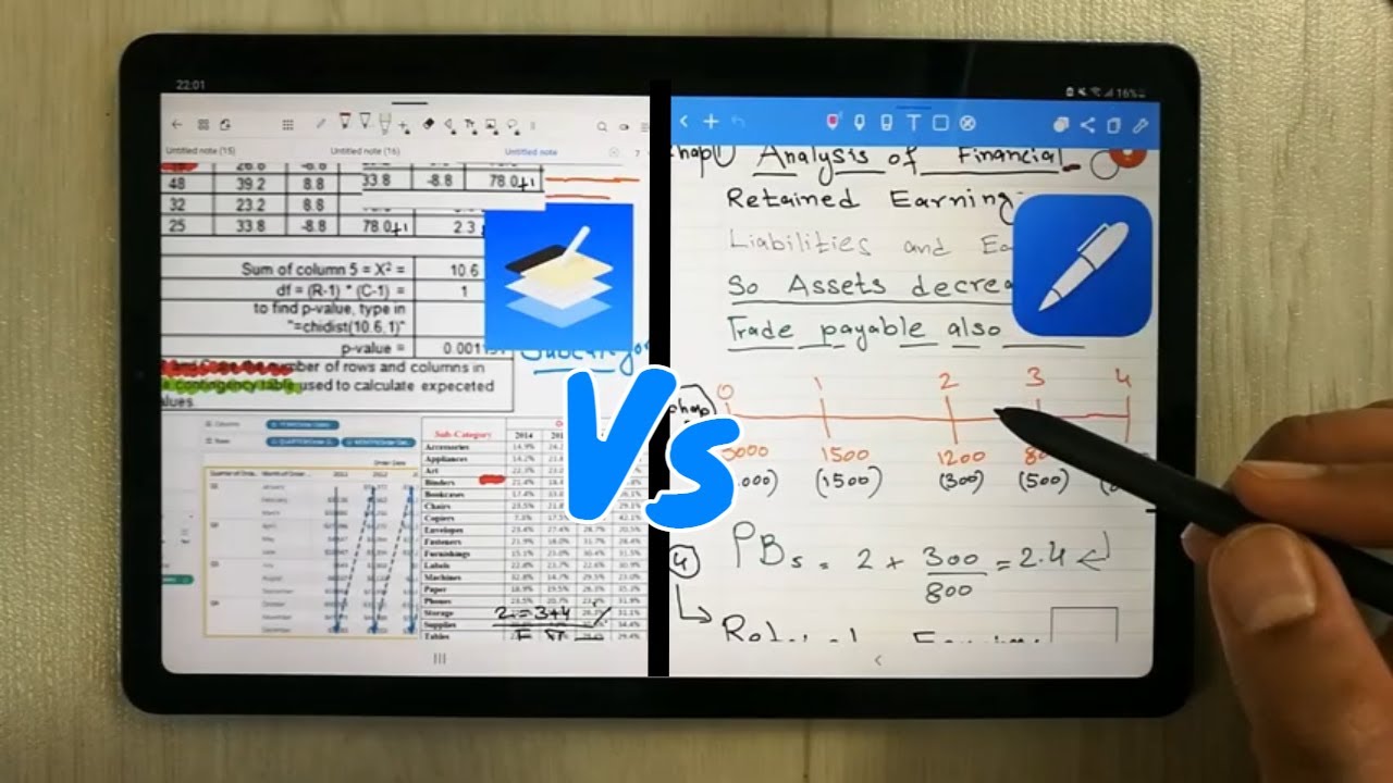 Flexcil Vs Noteshelf : Greatest Android Note Taking App? Tab S6 Lite ...