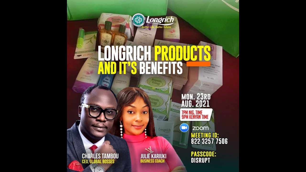 LONGRICH PRODUCTS/BENEFITS/TESTIMONIES WITH JULIE - YouTube