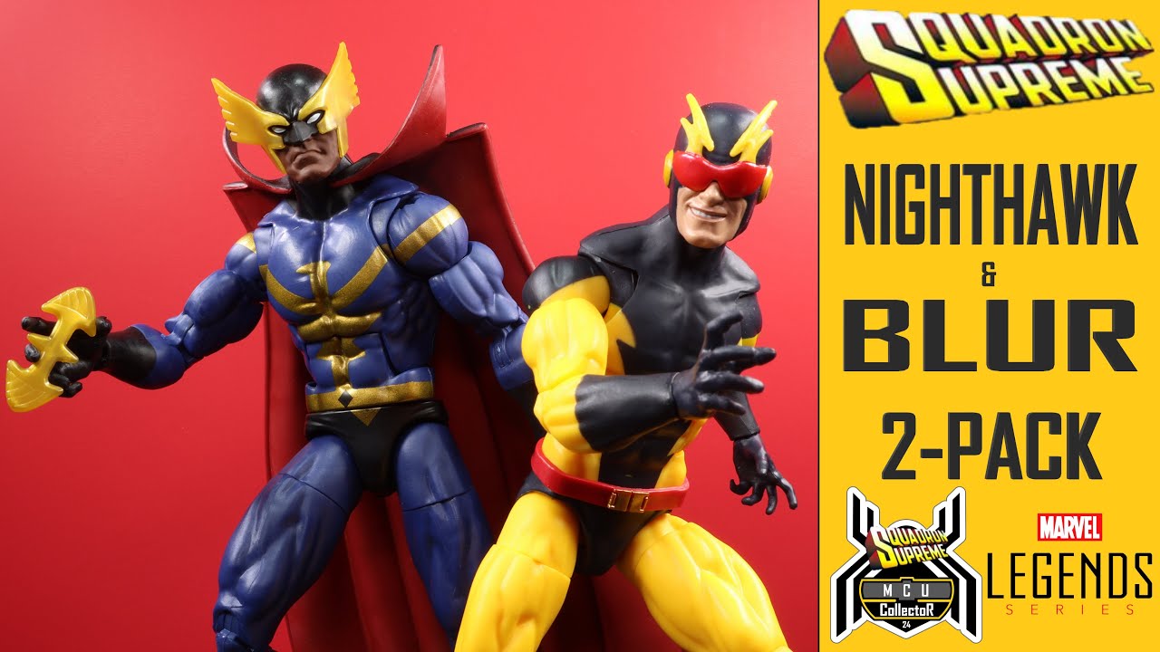 Marvel Legends NIGHTHAWK & BLUR Squadron Supreme of America 2 Pack ...