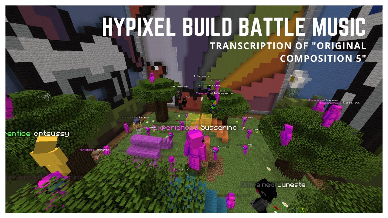 Transcription of Hypixel Build Battle Music #1 | "Hypixel Original ...