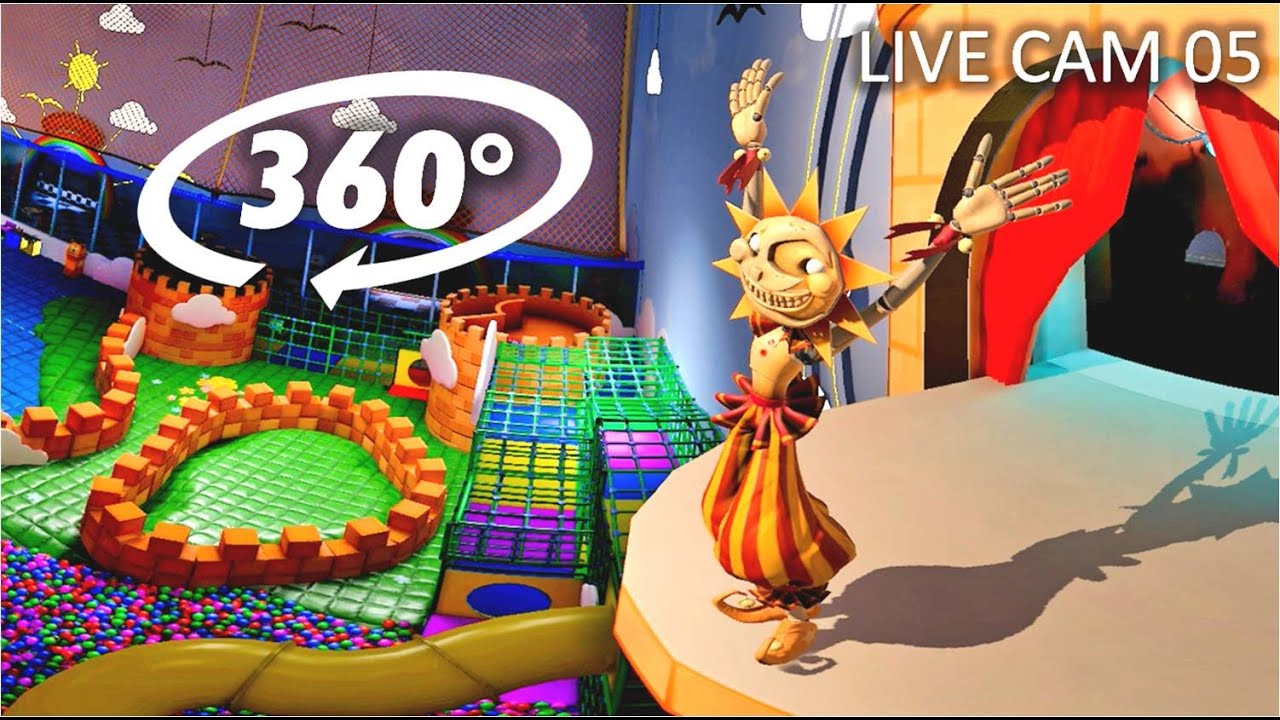 360° VR Sundrop AND Moondrop FOUND on Security Camera - FNAF Off Camera ...