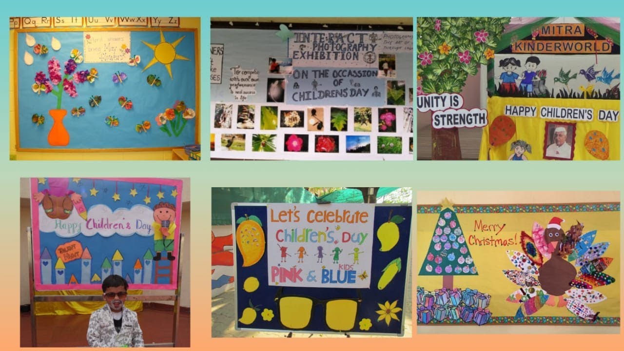 Children's Day Bulletin Board ideas | Children's Day Display Board Idea ...