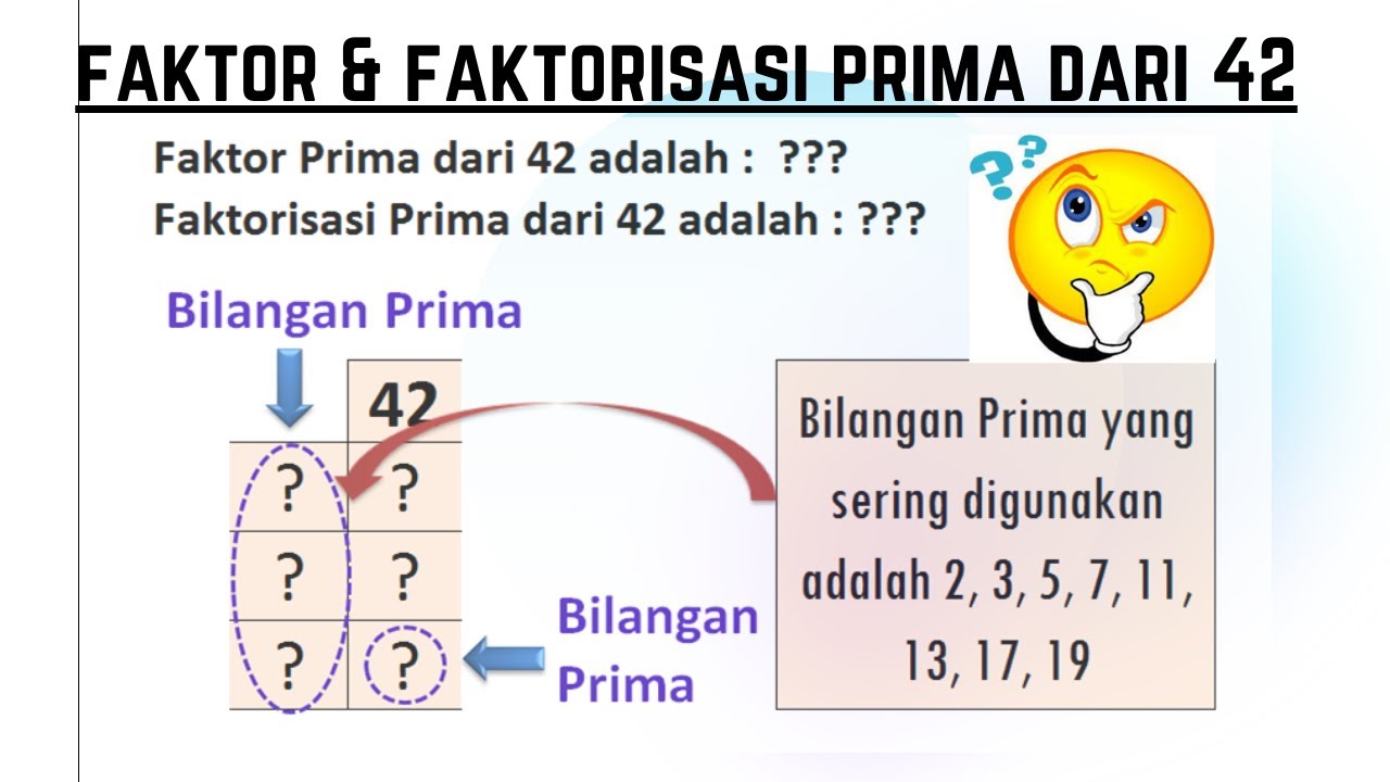 Cara menentukan faktor prima dari 42 dan faktorisasi prima dari 42 ...