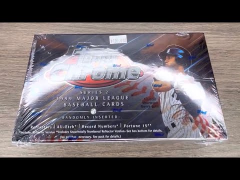 Unboxing Two 1999 Topps Chrome Series 2 Baseball Hobby Boxes Serial ...