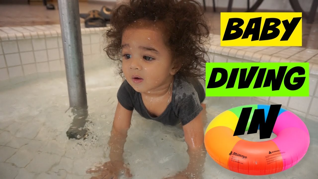 BABY DIVING IN - YouTube