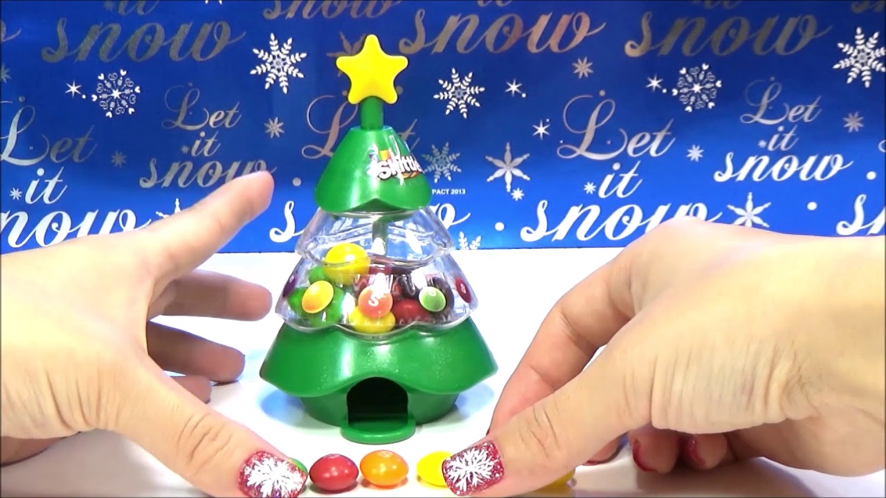 Christmas Tree Skittles Candy Dispenser - YouTube