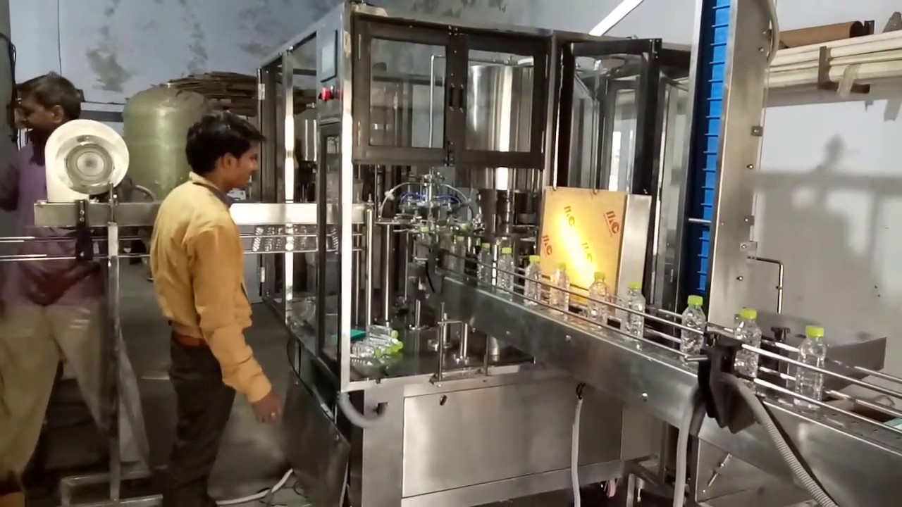 24 BPM Machine #waterplants #filling - YouTube