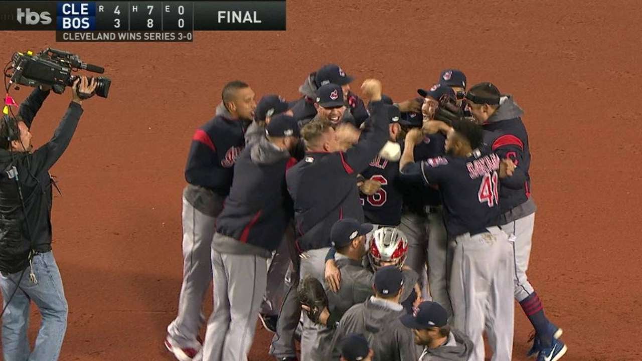 Allen seals win, Tribe advances to ALCS - YouTube