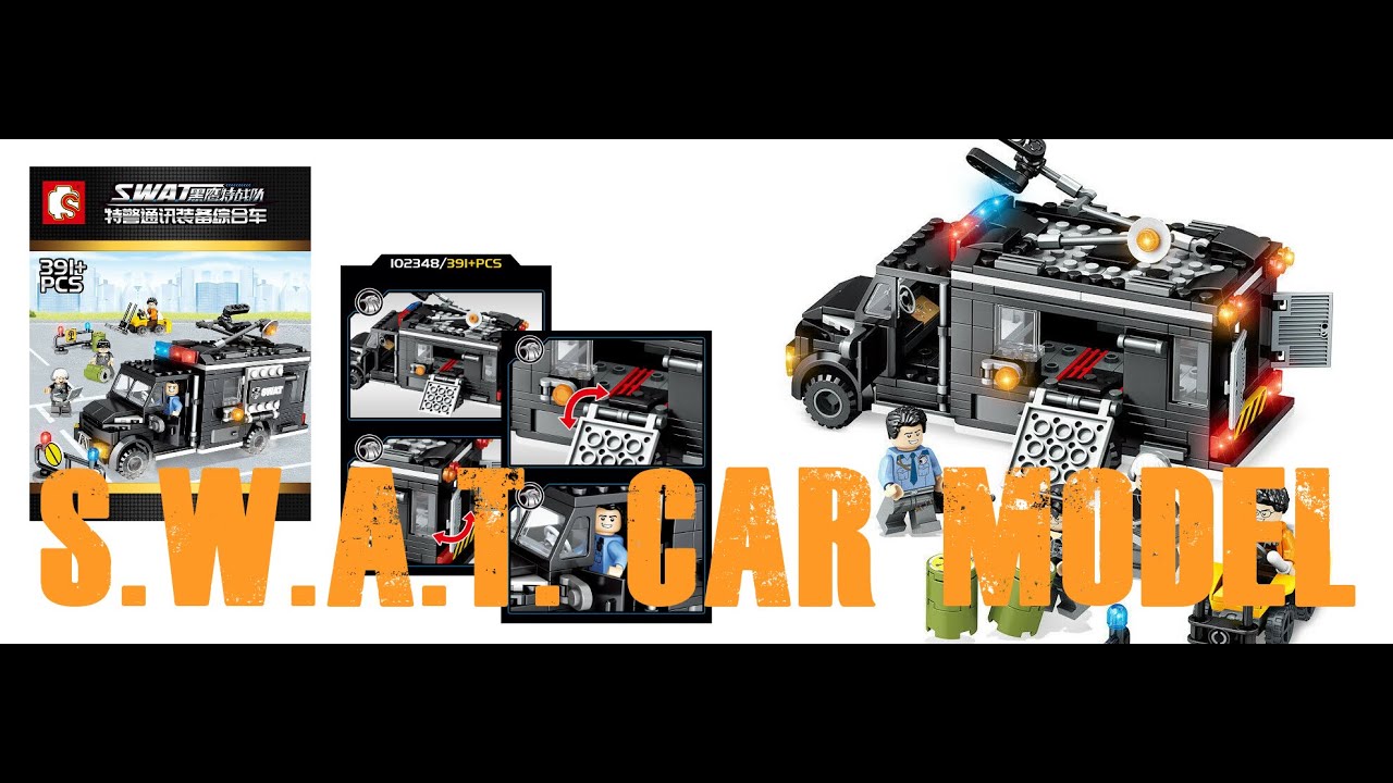 LEGO S.W.A.T. Car POLICE - Sembo block building blocks-102348 - YouTube