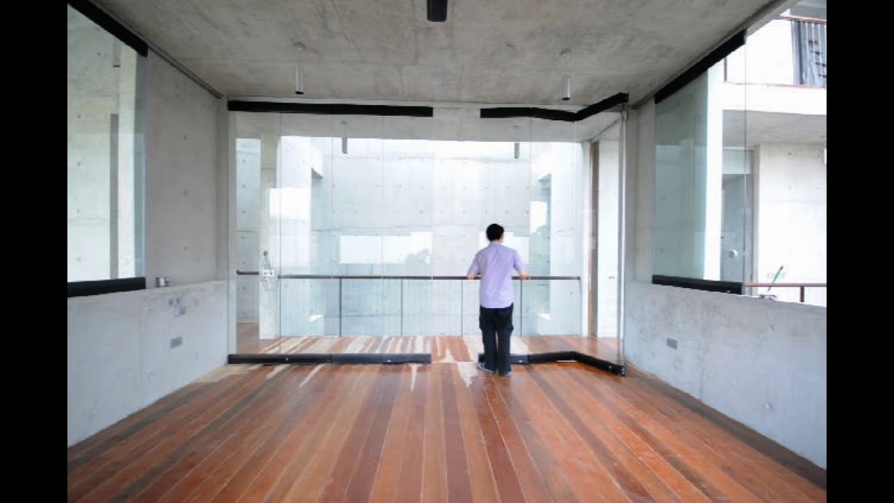 Hawa Variofold using 8 glass panels - YouTube