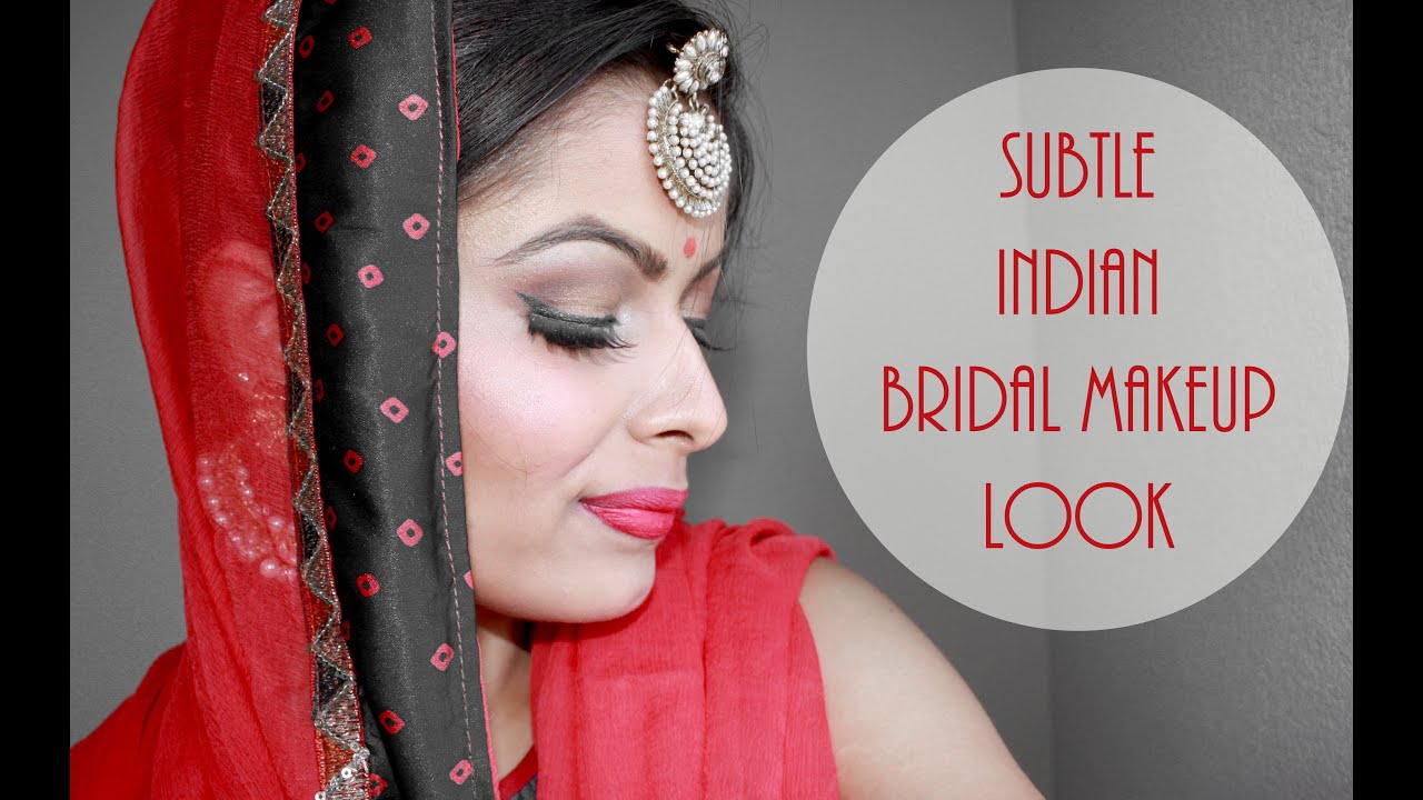 Subtle Indian Bridal Makeup Look | Indian Makeup Guru | Olive/ Tan Skin ...
