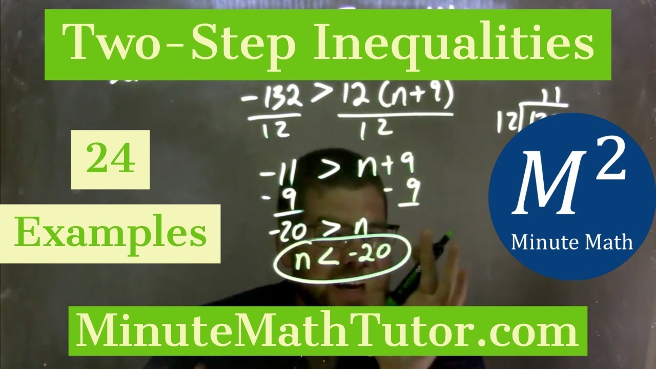 Two-Step Inequalities | 24 Examples - YouTube