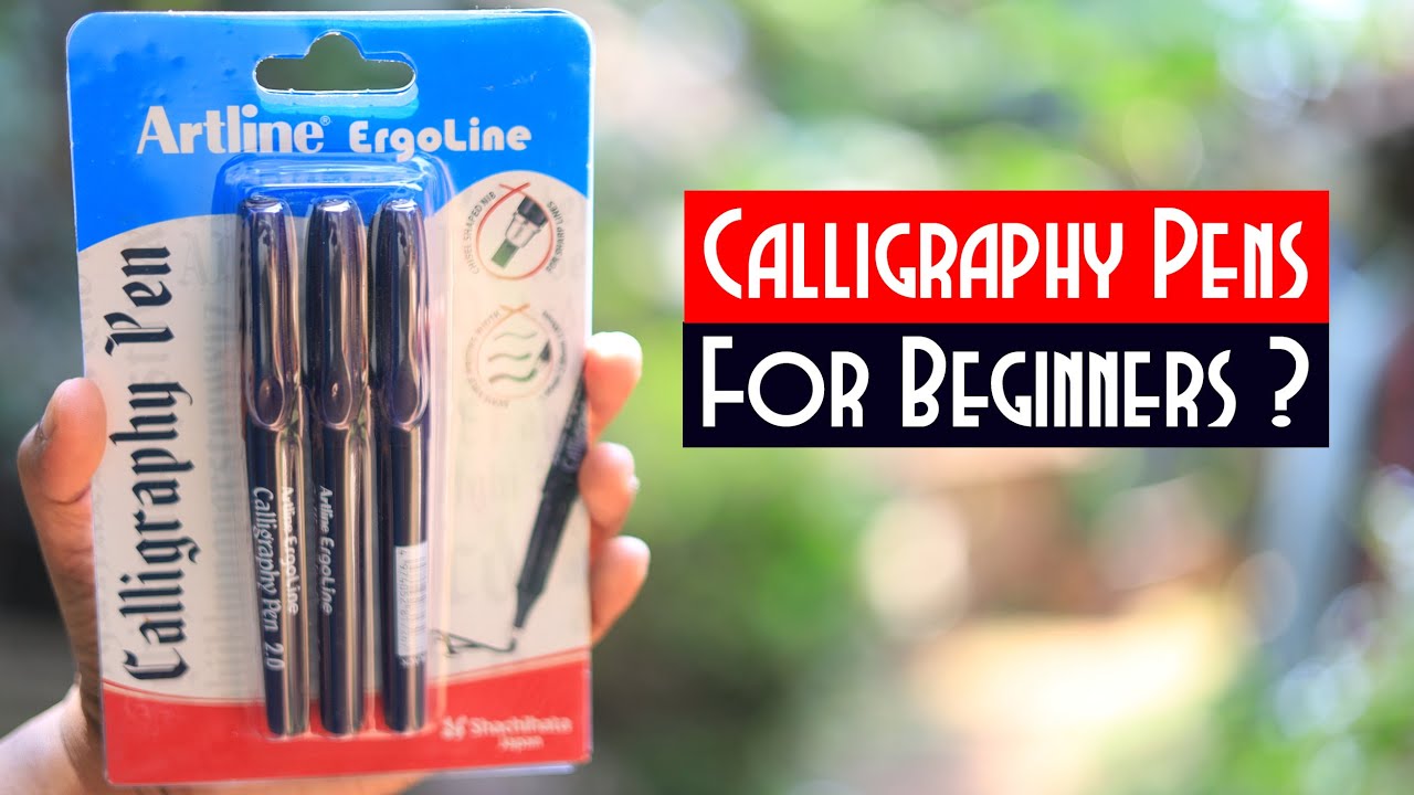 Artline Ergoline Calligraphy Pen Set with 3 Nib Sizes - Pack of 3 ...