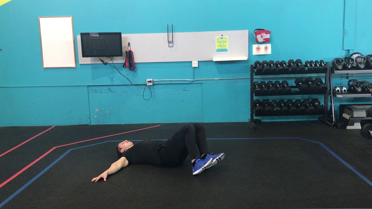 Lying Supine Side to Side Knee Rock - YouTube