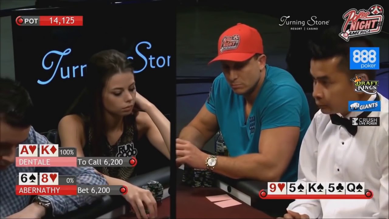 Sexy Samantha Abernathy Three best big poker bluffs - YouTube