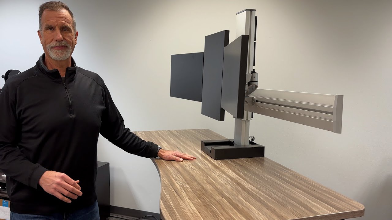 Hover E Glide Electric Monitor Lift - New Product from RightAngle - YouTube