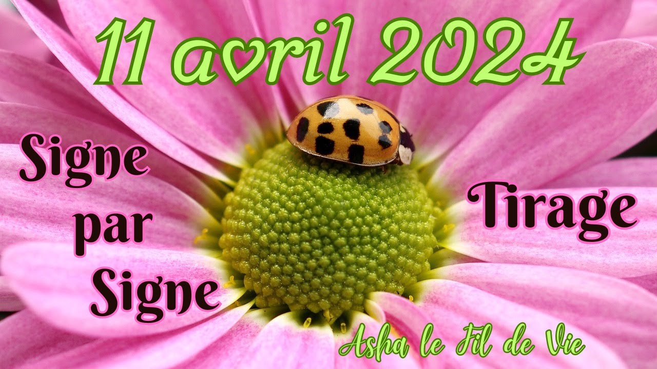 🌺Journée du 11 Avril 2024 🍀 Signe par Signe🍀 - YouTube