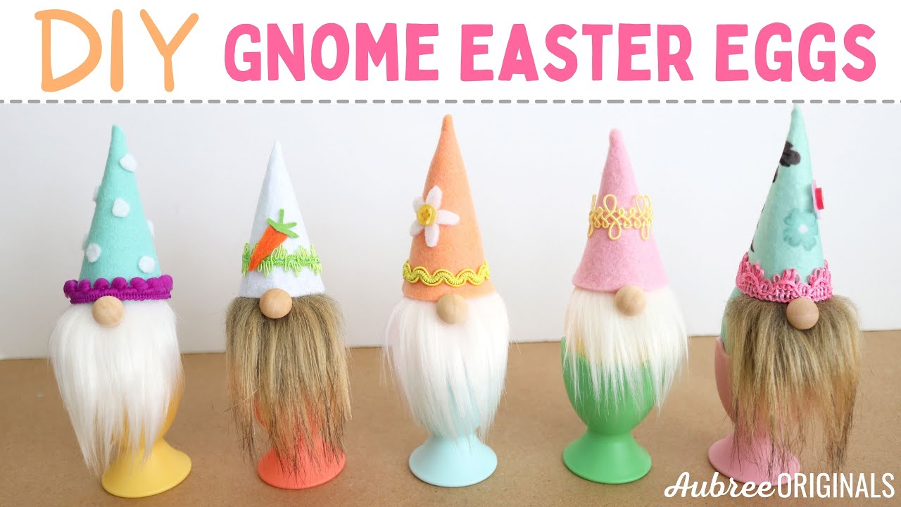 Easy DIY Gnome Easter Eggs Craft - YouTube