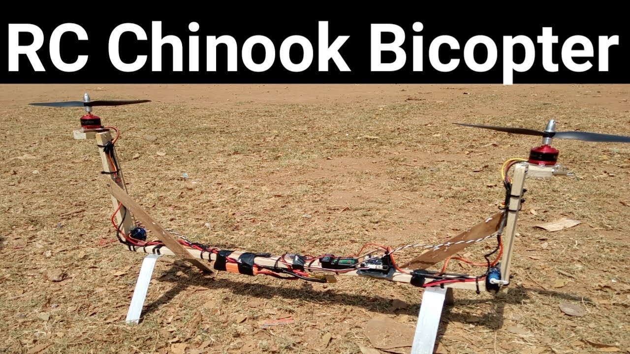 RC Chinook Bicopter - YouTube