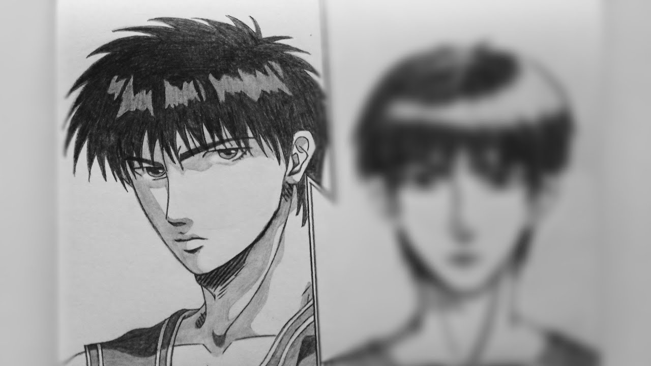 Drawing Kaede Rukawa in Original and Allea Style || Slam Dunk - YouTube