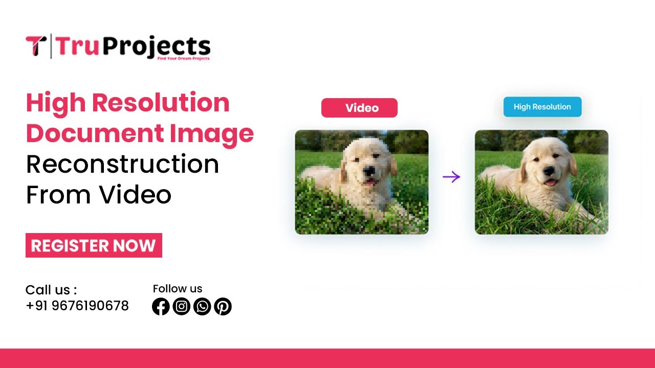 High Resolution Document Image Reconstruction from Video ready made ...