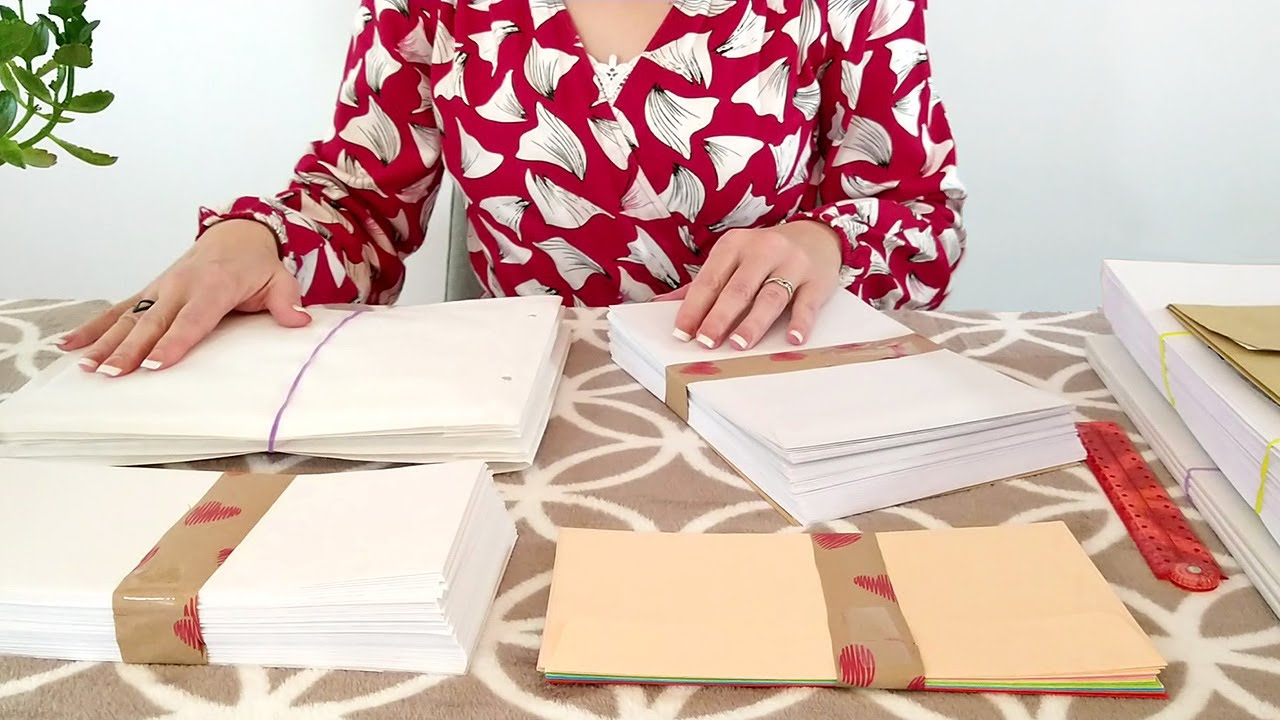 ASMR Sorting Envelopes • No Talking - YouTube
