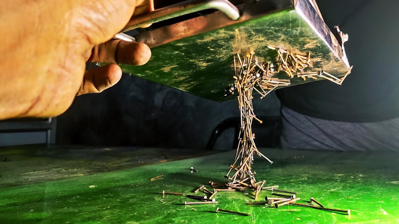 How To Make Iron Magnet Plate To Collect small pieces of iron || Iron ...