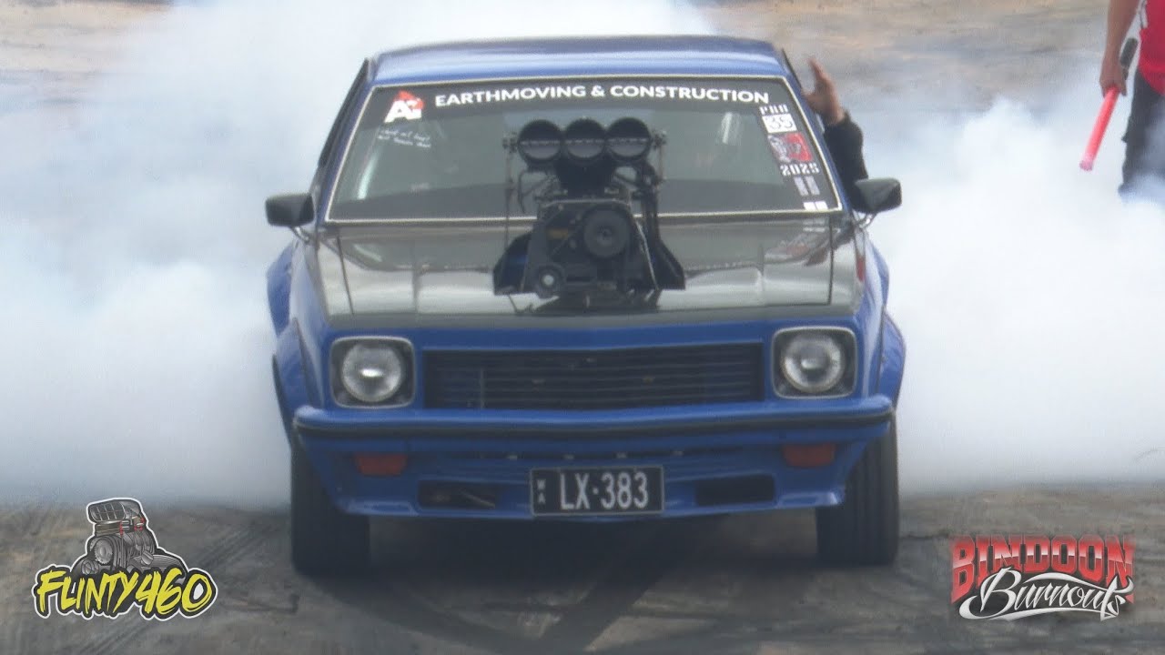 BLOWN TORANA "LX-383" AT BINDOON BURNOUTS - YouTube