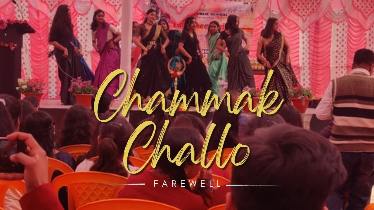 CHAMMAK CHALLO SONG | DANCE COVER | BRDAV PUBLIC SCHOOL | FAREWELL 2K23 ...