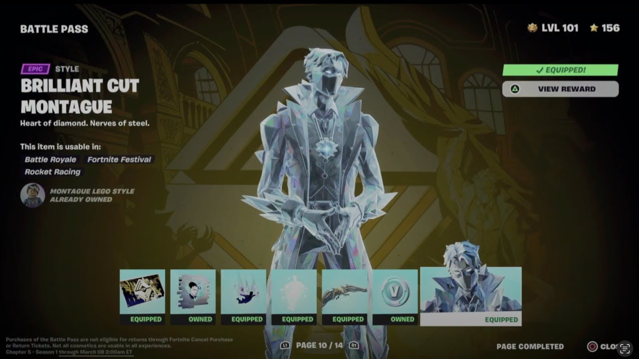 How to Unlock Brilliant Cut Montague Skin Style in Fortnite | Battle ...