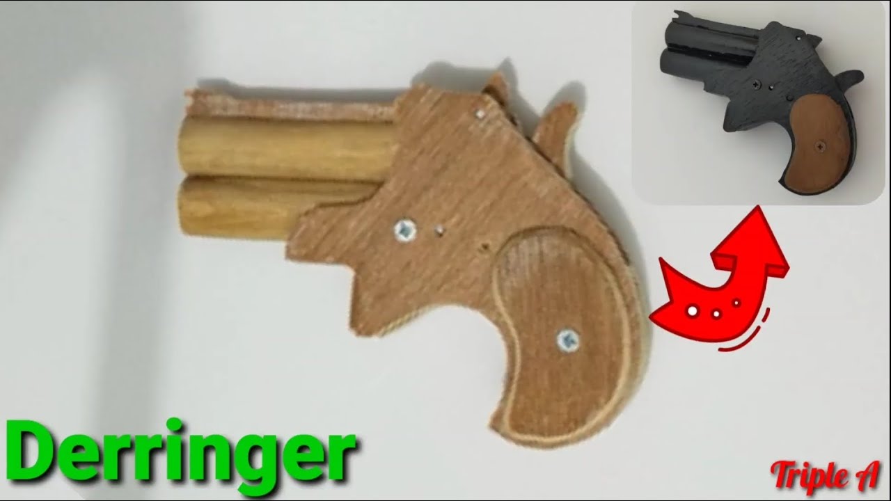 Making Derringer from wood. Tutorial - YouTube