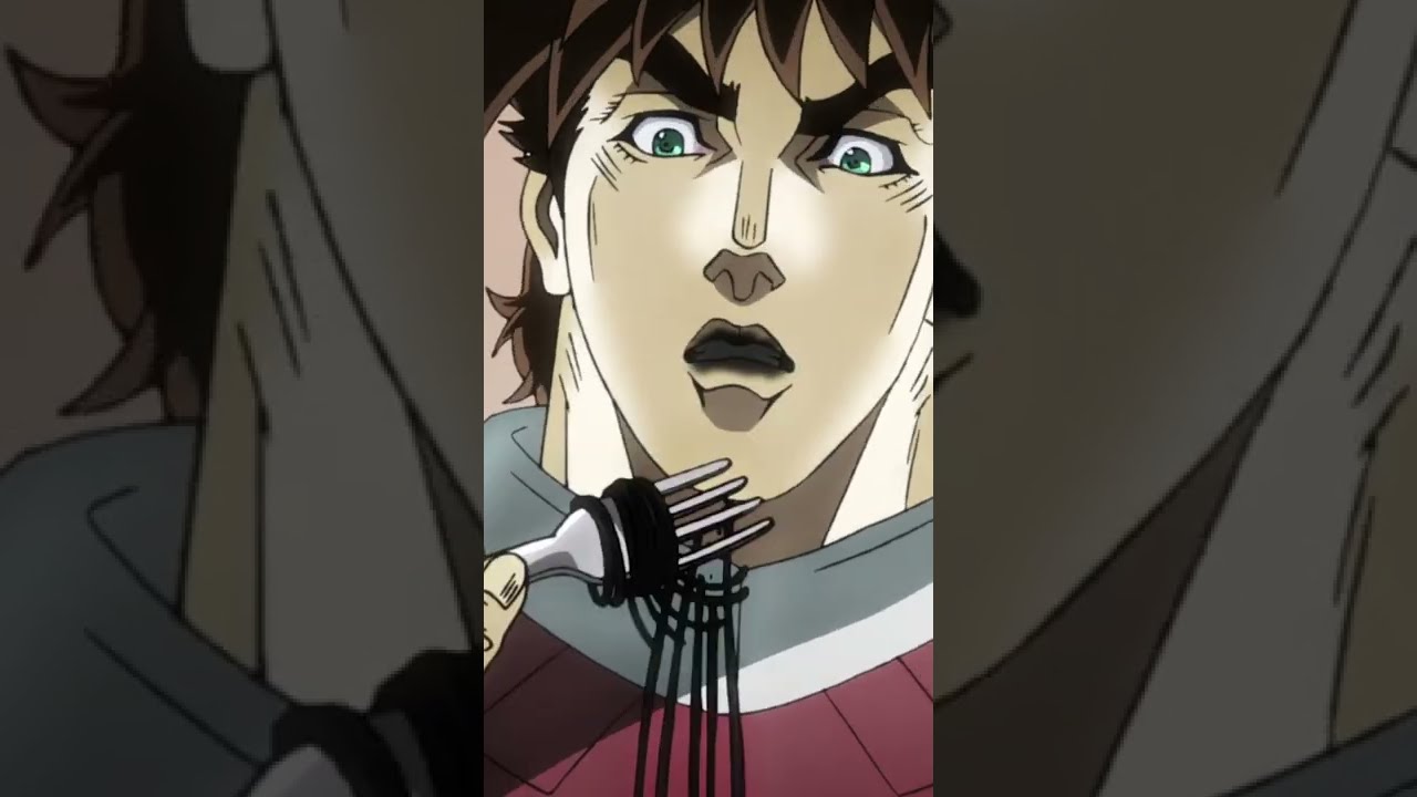 Squid ink spaghetti? 🦑🍝 JoJo's Bizarre Adventure #shorts - YouTube