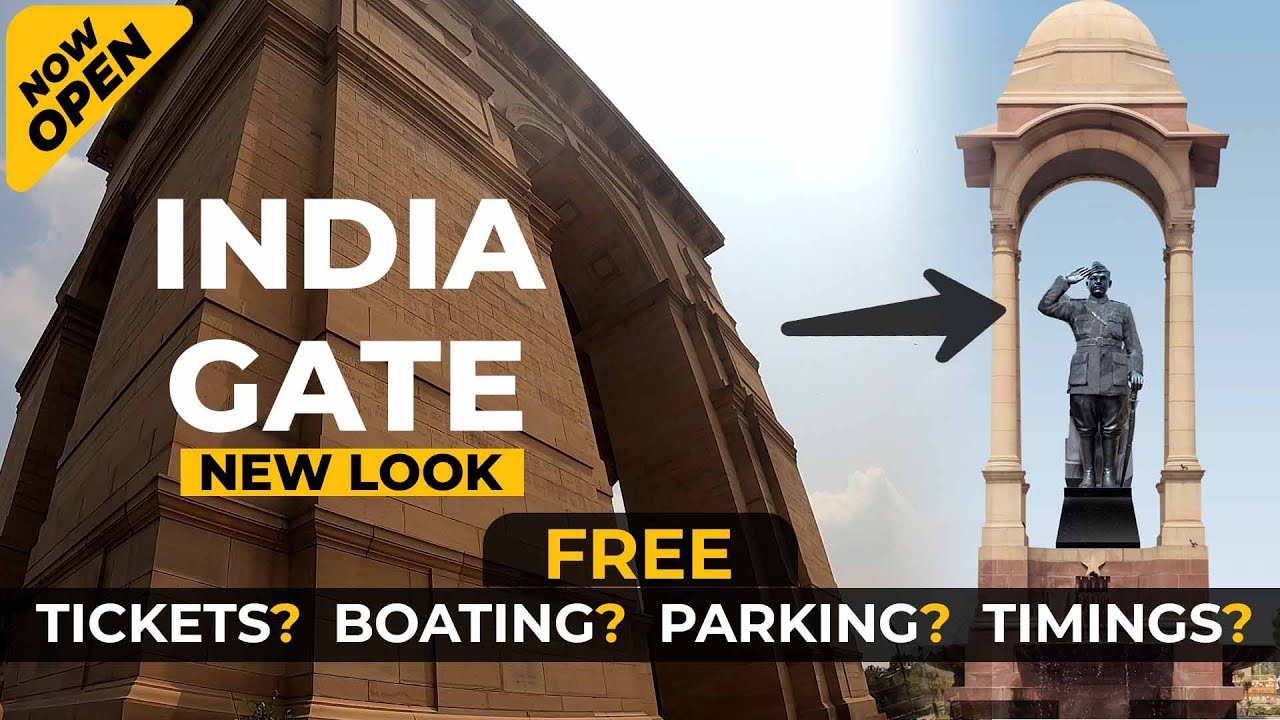 India gate Open Now | 😀 India Gate New Look 2023 | Kartavya path ...