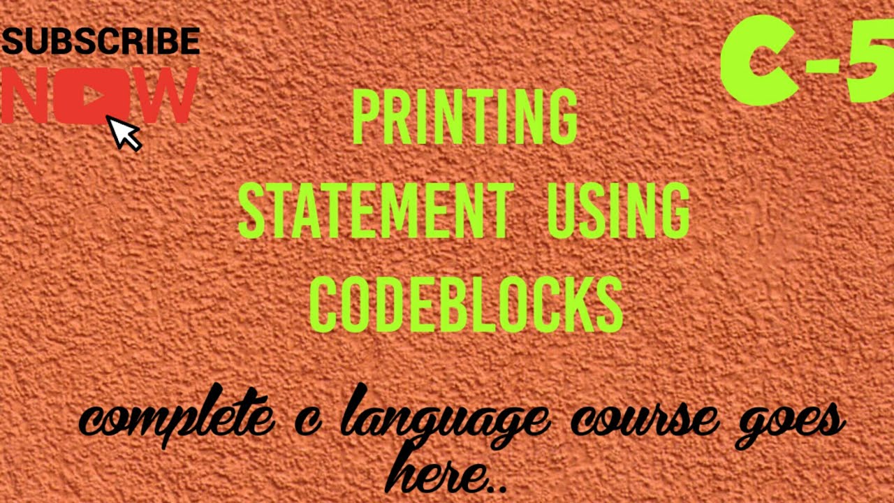 How To Print Text On Console Using Codeblocks YouTube how-to-print-text-on-console-using-codeblocks-youtube