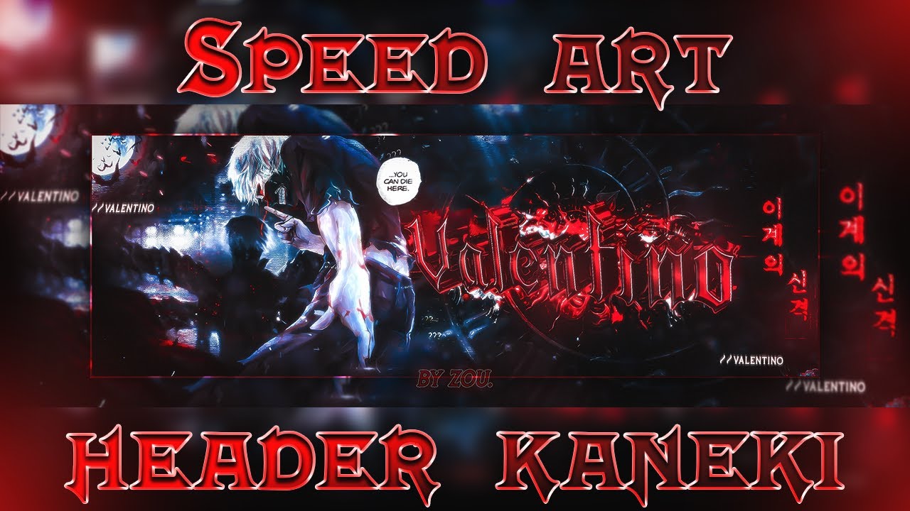 #3 Speed art Banner Kaneki Ken - YouTube