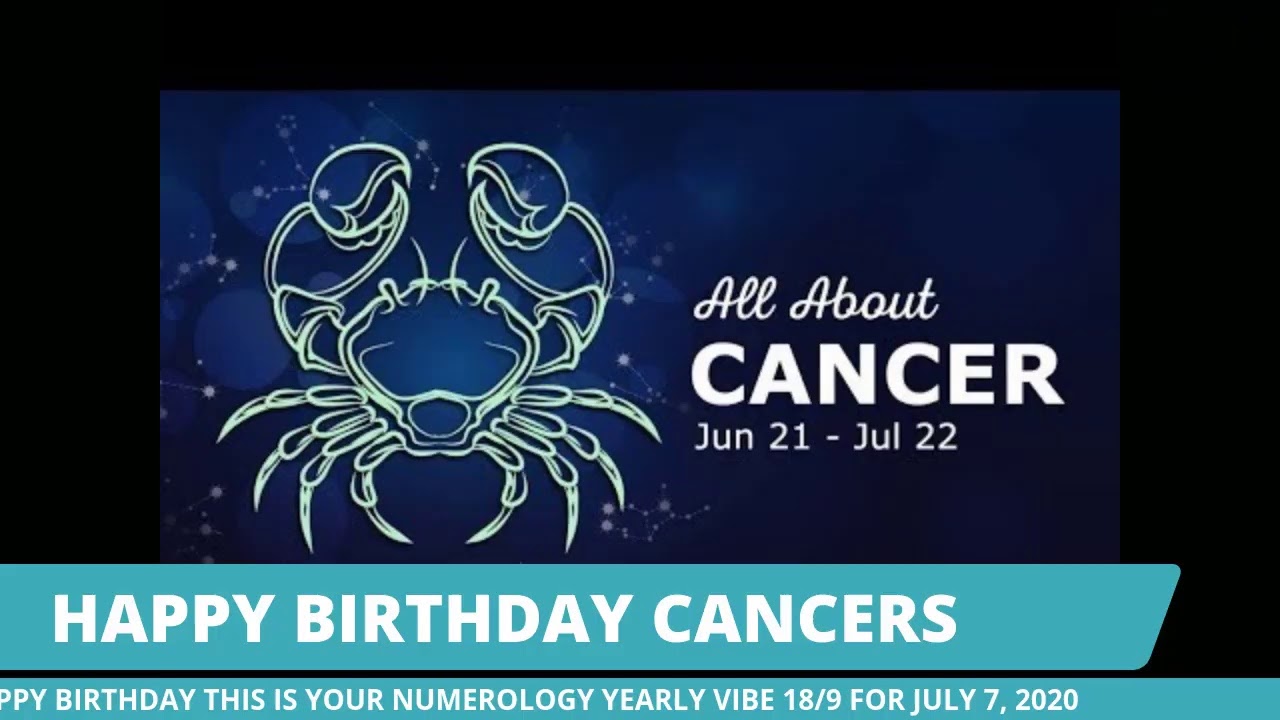 CANCER JULY 7,2020 - YouTube