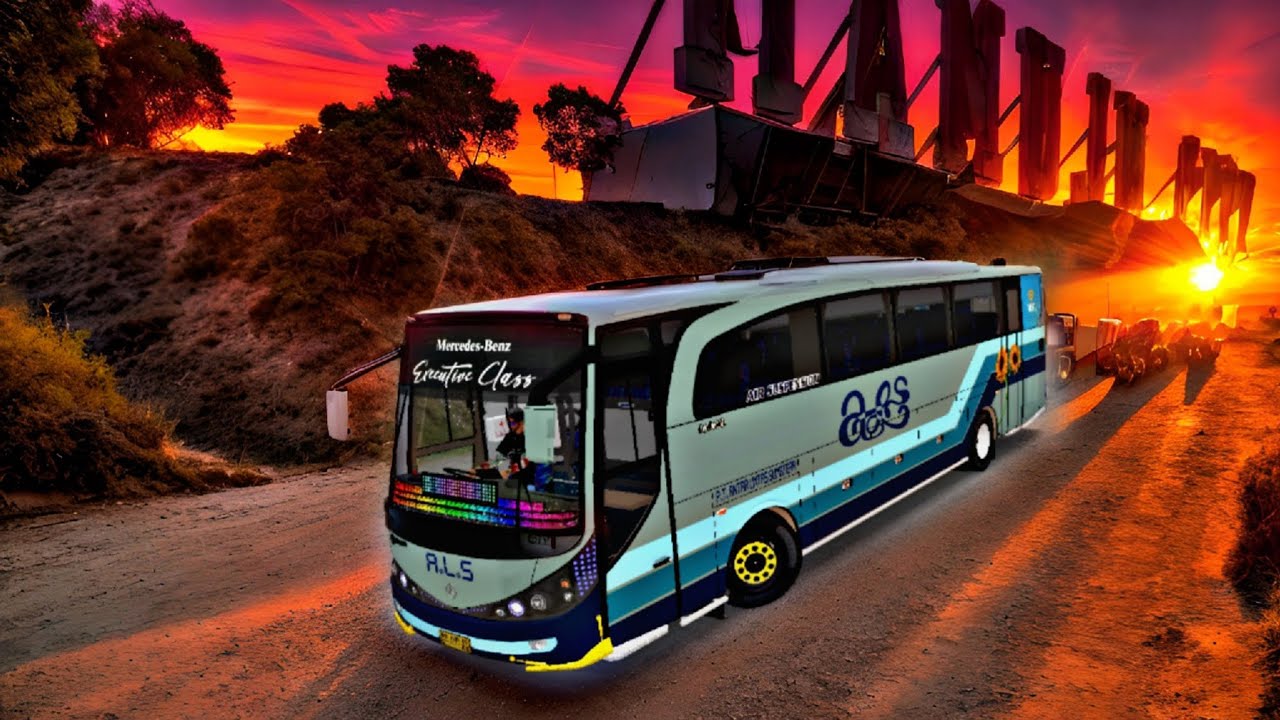 Marcopolo di jalur puncak jalan rusak.. share mod livery Marcopolo Bfc ...
