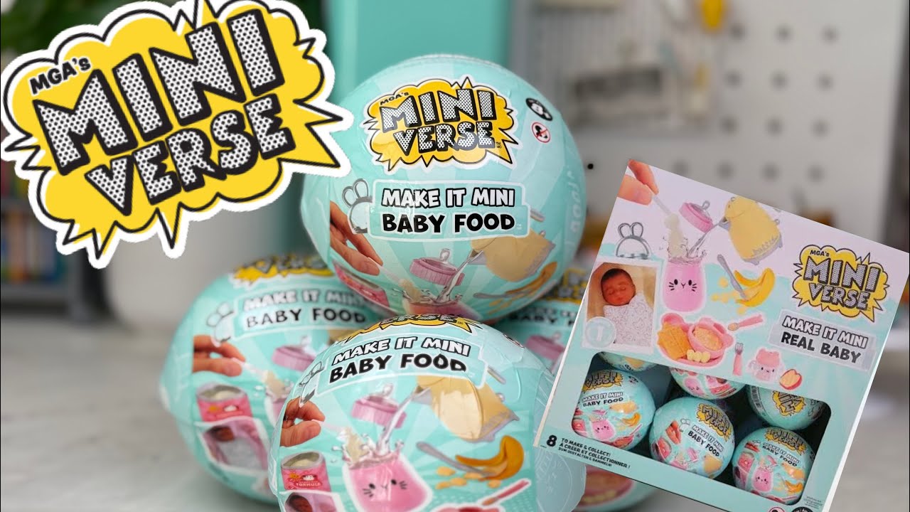 MINIVERSE MAKE IT MINI - BABY FOOD - UNBOXING 🍼👶🏻 - YouTube